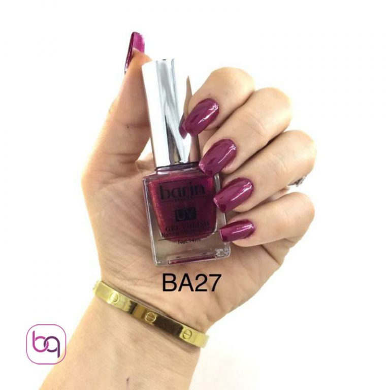 لاک ناخن بارین بیوتی قرمز ارغوانی براق کد BA27