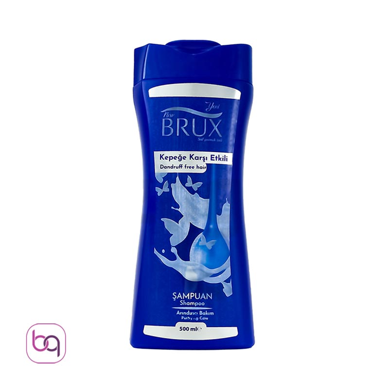 شامپو بروکس Brux آبی ضد شوره مو سر - بانه گالری