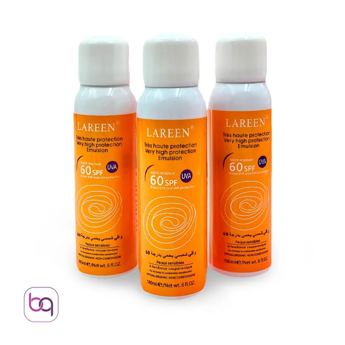 اسپری ضدآفتاب بدون رنگ اورجینال Lareen - خرید ضد آفتاب اصل